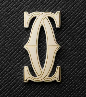 Cartier Leather C De Card Holder - Black