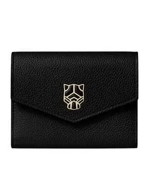 Cartier Mini Leather Panthère De Wallet - Black