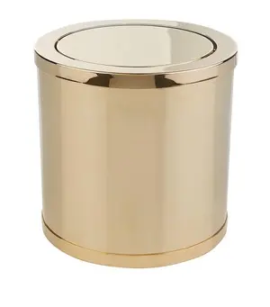 ZODIAC Mini Cylinder Bathroom Bin - Gold
