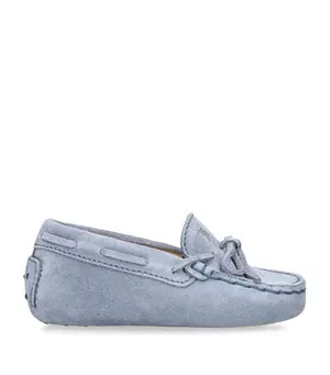 TOD'S Suede Laccetto Gommini Driving Shoes