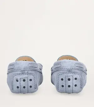TOD'S Suede Laccetto Gommini Driving Shoes