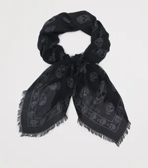 Alexander McQueen Silk Skull Scarf