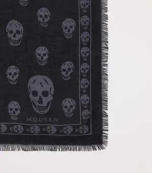 Alexander McQueen Silk Skull Scarf