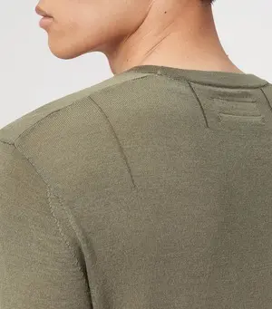ALLSAINTS Merino Wool Mode Sweater - Green