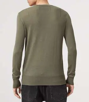 ALLSAINTS Merino Wool Mode Sweater - Green