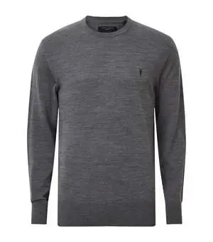 ALLSAINTS Mode Ramskull Merino Wool Sweater - Grey