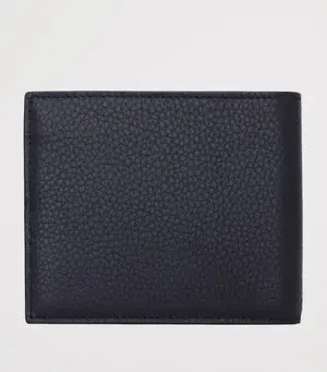 Saint Laurent Leather Cassandre Bifold Wallet - Blue