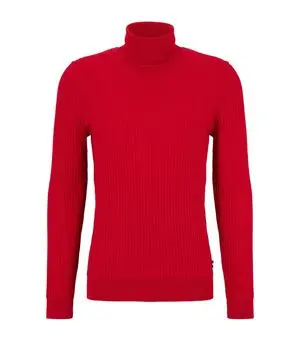 BOSS Wool Rollneck Sweater