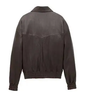 Saint Laurent Leather Bomber Jacket