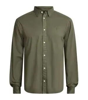 ALLSAINTS Stretch-cotton Hawthorne Shirt Green