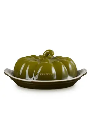 LE CREUSET Pumpkin Butter Dish - Olive