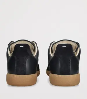 MAISON MARGIELA Leather And Suede Replica Sneakers - Navy