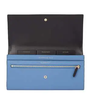 Smythson Leather Marshall Travel Wallet