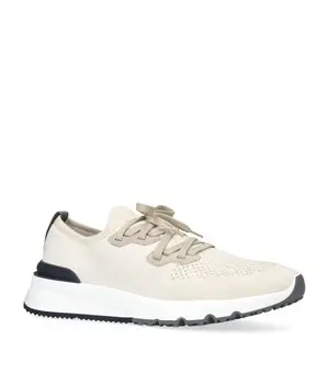 Brunello Cucinelli Knitted Sneakers - Beige