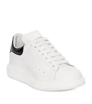 Alexander McQueen Leather Oversized Sneakers - White
