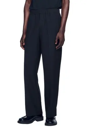 Sandro Wide-leg Trousers - Black