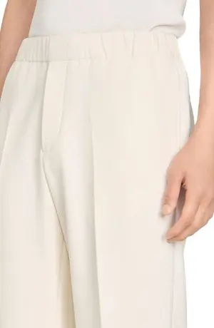 Sandro Wide-leg Trousers - Ecru