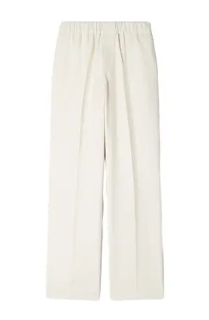 Sandro Wide-leg Trousers - Ecru