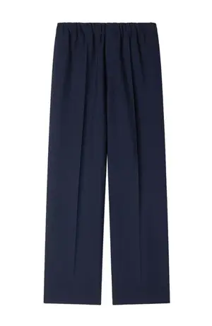 Sandro Wide-leg Trousers - Navy Blue