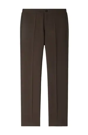 Sandro Straight-leg Jersey Trousers - Dark Taupe