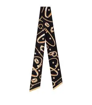 Cartier Silk Precious Mundanity Twilly - Black