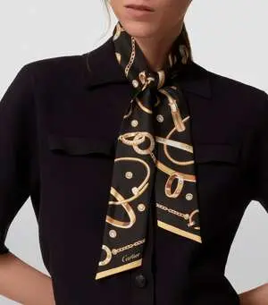 Cartier Silk Precious Mundanity Twilly