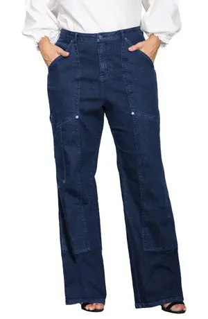 STANDARDS & PRACTICES Workwear High Waist Jeans - Dark Rinse