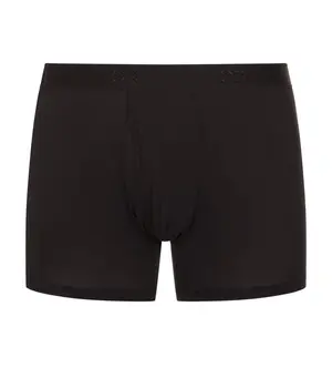 Derek Rose Pima Cotton Stretch Open Trunks Black