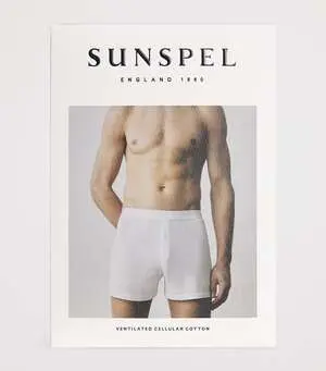Sunspel Cellular Cotton Boxer Shorts
