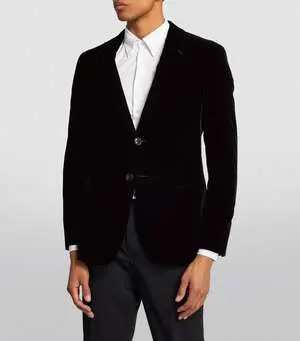 Giorgio Armani Stretch-velvet Icon George Blazer