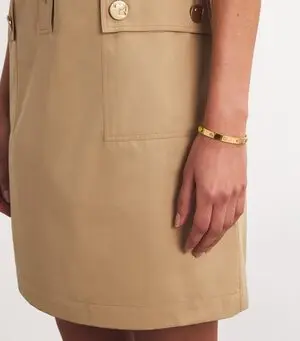 Tory Burch Miller Stud Hinge Bangle - Gold