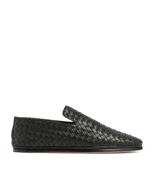 Bottega Veneta Woven Leather Loafers