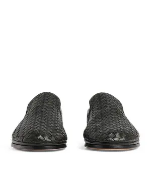 Bottega Veneta Woven Leather Loafers
