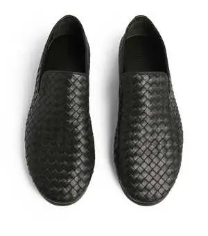 Bottega Veneta Woven Leather Loafers