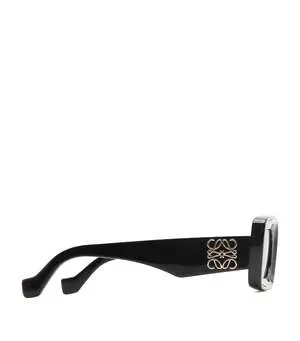 Loewe Rectangular Full Rim Sunglasses - Black
