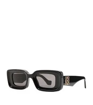 Loewe Rectangular Full Rim Sunglasses - Black