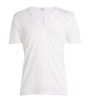 Zimmerli V Neck T-shirts For Men