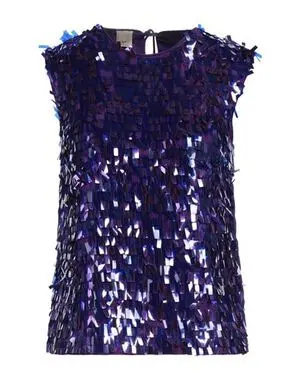 Pinko Sleeveless Crewneck Top With Sequins