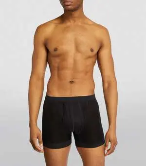 Zimmerli Cotton 252 Royal Classic Boxer Briefs - Black