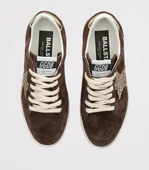 GOLDEN GOOSE Ball Star Suede Sneakers - Brown