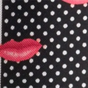 Prada Silk Printed Skinny Scarf - Black