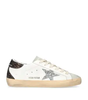 GOLDEN GOOSE Super-star Leather Sneakers - White