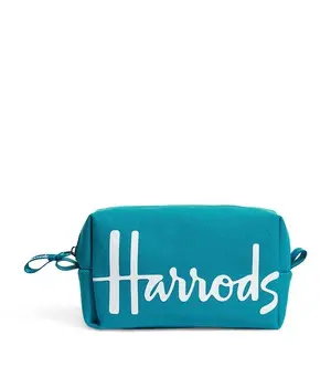 Harrods Harrods Logo Cosmetics Bag Blue