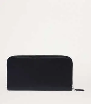 Prada Large Saffiano Leather Zipped Wallet - Black