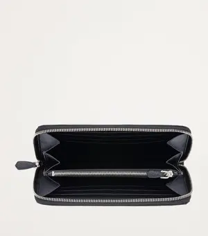 Prada Large Saffiano Leather Zipped Wallet - Black