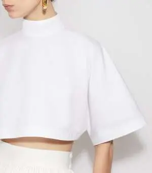 Alaïa High-neck Crop Top