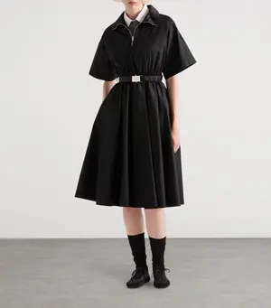 Prada Re-nylon Midi Dress - Black