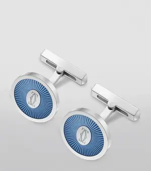 Cartier Sterling Double C De Cufflinks - Silver
