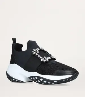 ROGER VIVIER Viv' Run Sneakers - Black