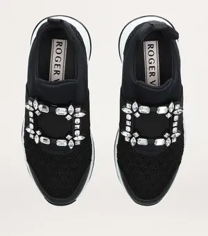ROGER VIVIER Viv' Run Sneakers - Black